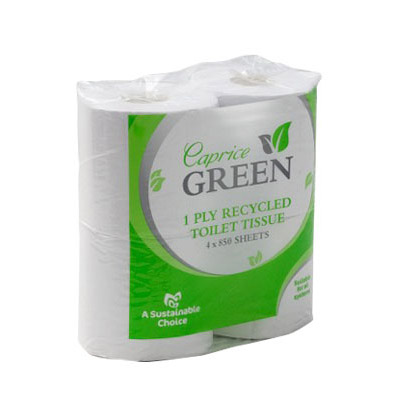 Caprice Green Toilet Paper Roll 850 Sheet 4 Pack - Caprice